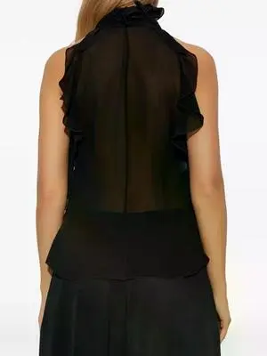 Alexander McQueen Ruffled Top - Black