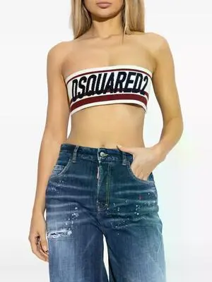Dsquared2 Striped Knitted Top