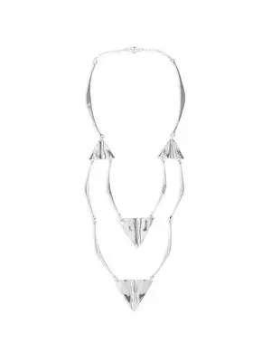Isabel Marant Triangle Pendant Necklace - Silver