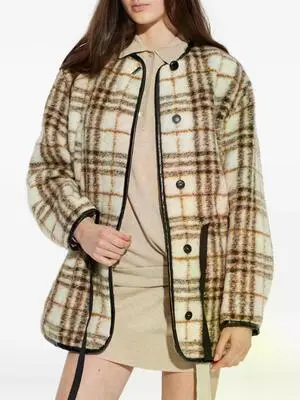 MARANT ETOILE Checked Tie Coat