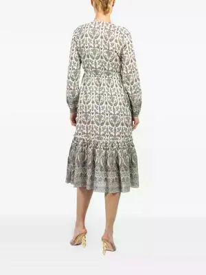 Veronica Beard Vani Tiered Paisley-print Midi Dress