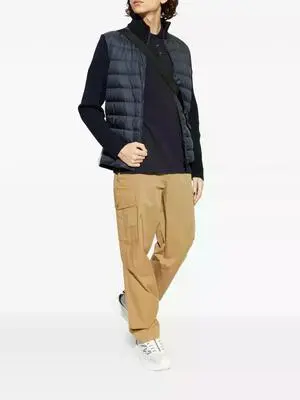 Moncler Padded Ribbed Jacket - Blue