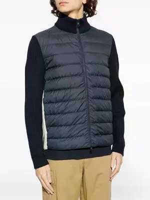 Moncler Padded Ribbed Jacket - Blue