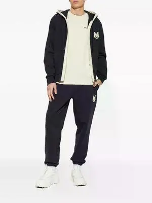 Moncler Logo-embroidered Zip-up Hoodie