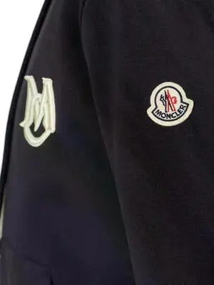 Moncler Logo-embroidered Zip-up Hoodie