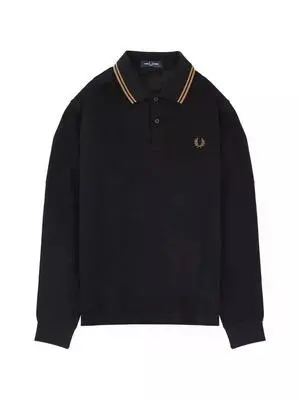 Fred Perry Long-sleeved Polo Shirt - Black