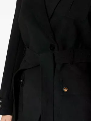 GANNI Notched-lapel Belted Jacket