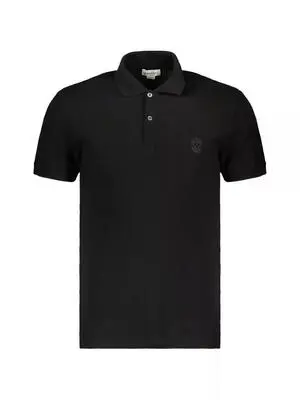 Alexander McQueen Ribbed Cotton Polo Shirt