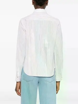 FORTE_FORTE Striped Collared Shirt