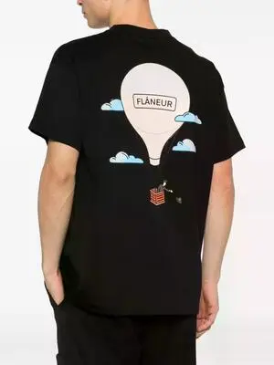 FLANEUR Graphic-print T-shirt - Black