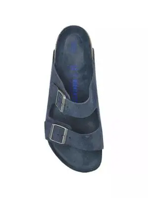 BIRKENSTOCK Arizona Buckle Suede Sandals - Blue