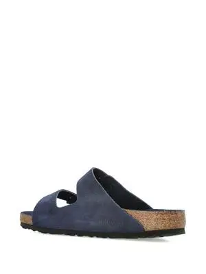 BIRKENSTOCK Arizona Buckle Suede Sandals - Blue