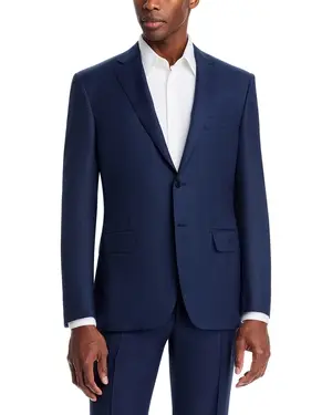 Canali Siena Tonal Plaid Classic Fit Suit - Blue
