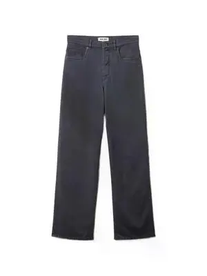 Miu Miu Wide-leg Five-pocket Jeans - Grey