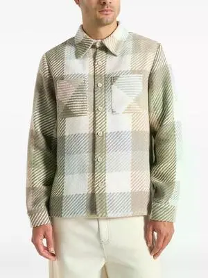 Manière De Voir Check-print Overshirt - Neutrals