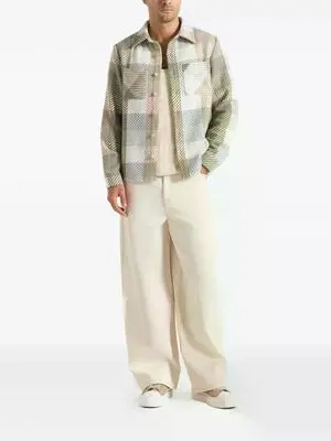 Manière De Voir Check-print Overshirt - Neutrals
