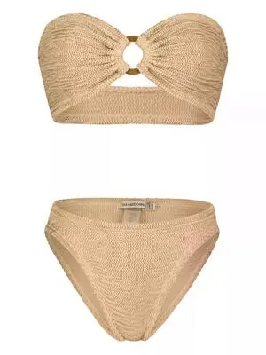PARAMIDONNA Ring-detail Bikini Set - Neutrals