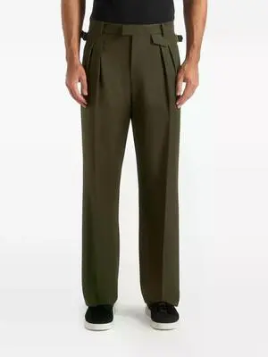 Manière De Voir Pleated Tailored Trousers - Green
