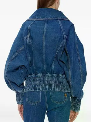 Balmain Zip-up Denim Jacket - Blue