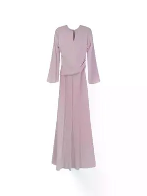 Alexander McQueen Long-sleeve Draped Maxi Dress