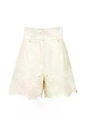 Loretta Caponi Rocchetta Scalloped Shorts