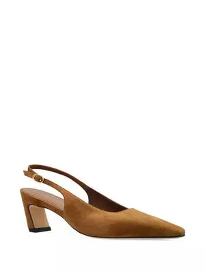 STUART WEITZMAN Stassi Pointed Slingback Pumps - Neutrals