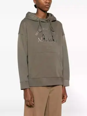 Max Mara Logo-embroidered Hoodie