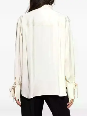 Paul Smith Tie-cuff Button-down Top - Neutrals