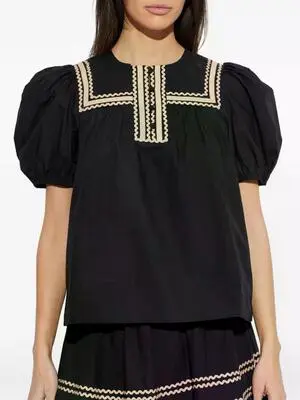 Ulla Johnson Lia Puff-sleeve Top