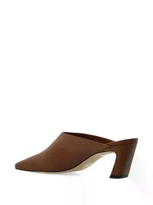 STUART WEITZMAN Stassi Pointed-toe Mules - Brown