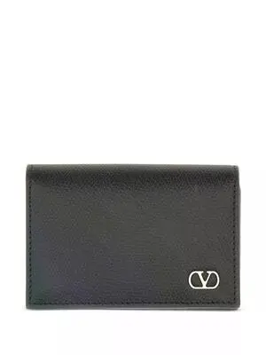 Valentino Garavani Logo-appliqué Cardholder - Black