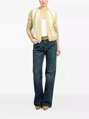 Frenckenberger Striped Sun Cardigan - Neutrals