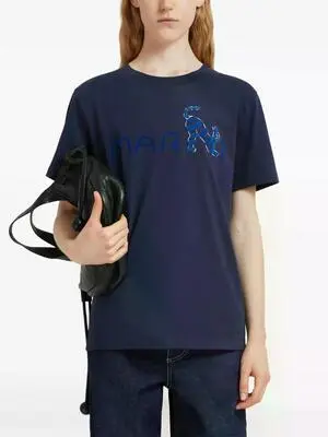 Marni Flocked Logo Animal T-shirt