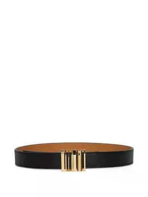 Loewe Leather Buckle Belt - Black