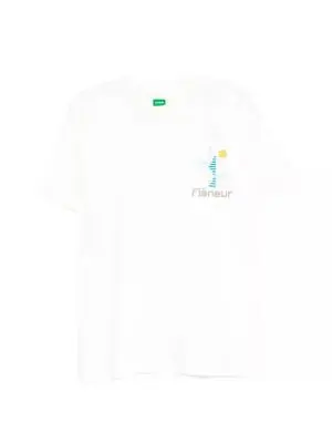 FLANEUR Logo-graphic T-shirt - White