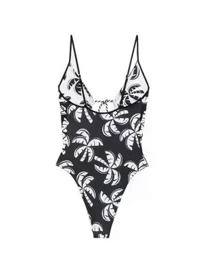 Farm Rio Palm Print Swimsuit