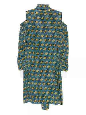 Fendi Heart-pattern Midi Dress