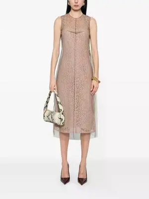 Fendi Floral-lace Midi Dress