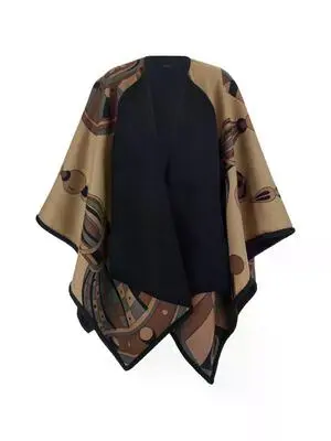 FERRAGAMO Geometric-print Cape