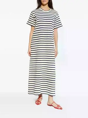 JIL SANDER Striped Maxi Dress - Neutrals