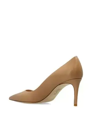 STUART WEITZMAN 75 Pointed-toe Pumps - Neutrals