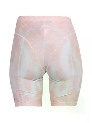 VISION OF SUPER Graphic Print Cycling Shorts - Pink