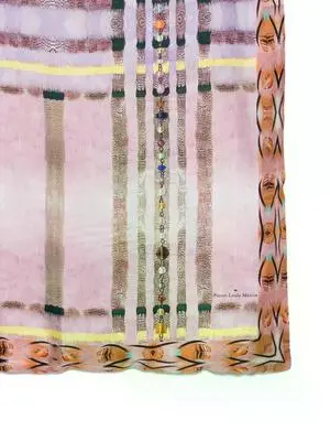 PIERRE-LOUIS MASCIA Beaded Print Scarf
