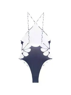 Farm Rio Printed Halterneck Swimsuit
