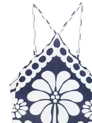 Farm Rio Printed Halterneck Swimsuit