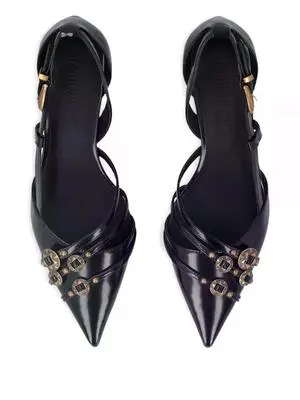 Pinko Strap Detail Kitten Heel Pumps