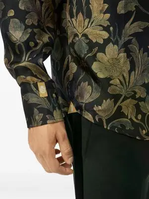 BILLIONAIRE Baroque-print Shirt - Gold