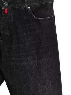 Kiton Faded Five-pocket Jeans