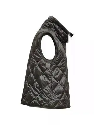 Max Mara Diamond-quilted Gilet - Black