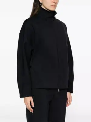 Max Mara Zip-up Sweatshirt - Blue